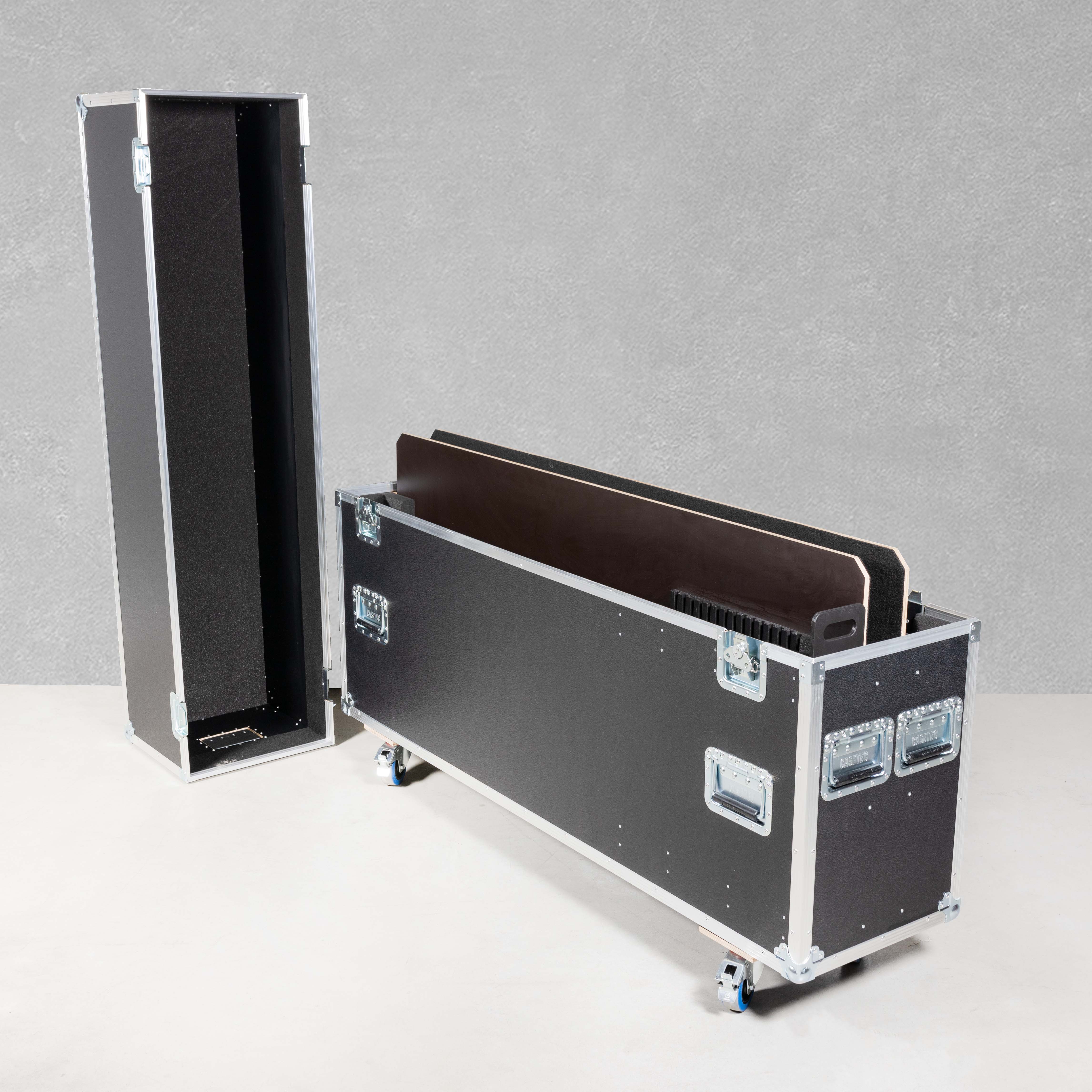 Universal - Flightcase für zwei 50" - 65"Slim-Bildschirme